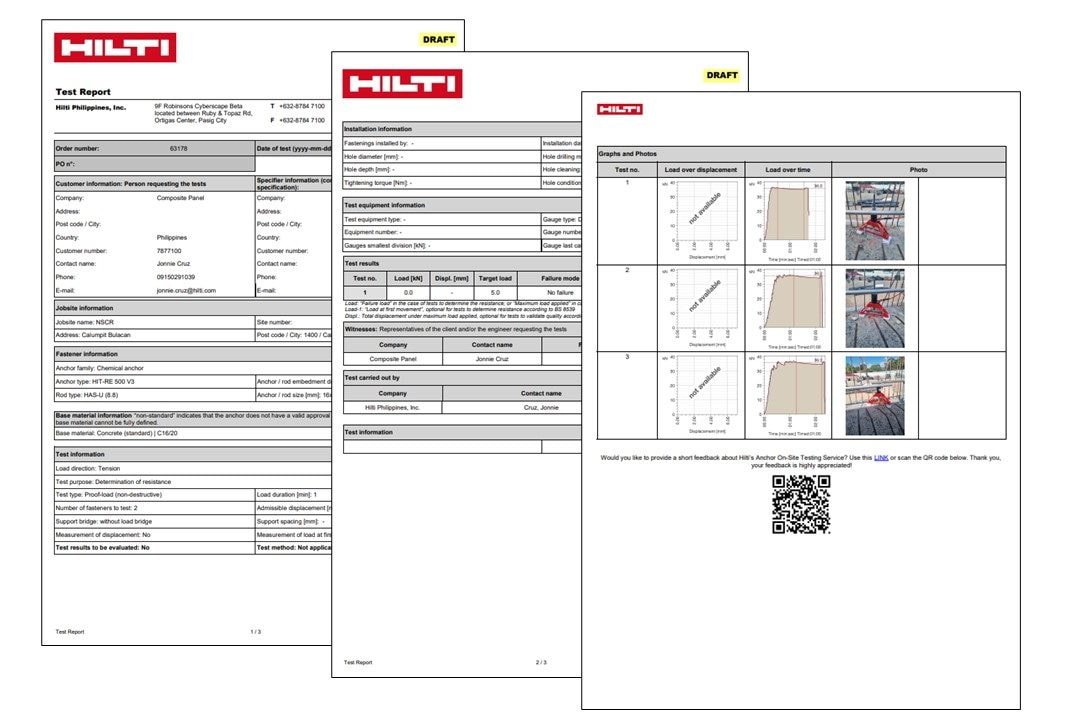 We give you a detailed written test report and evaluation report, with ...