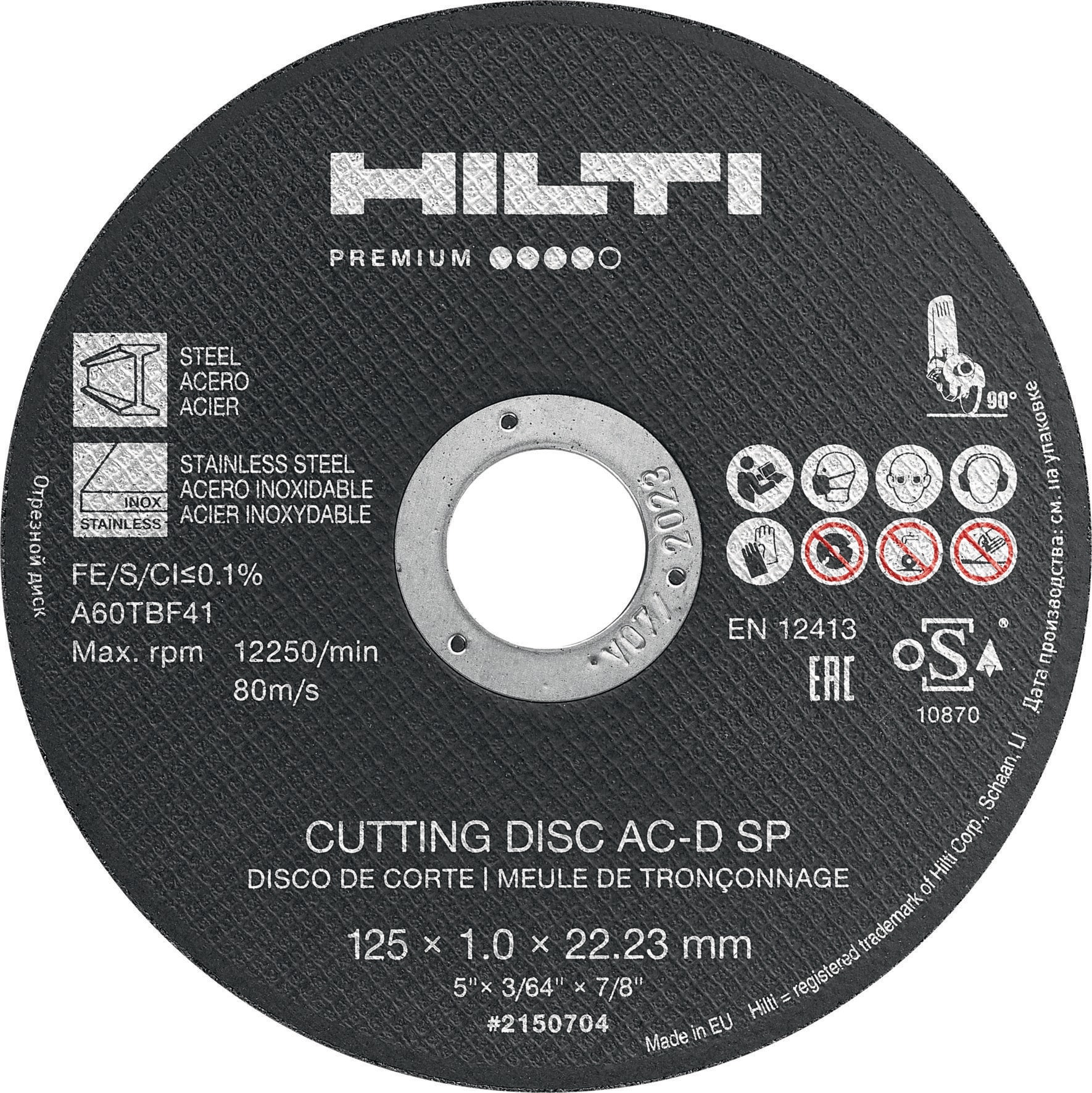 SP Metal cutting discs - Abrasives - Hilti Philippines