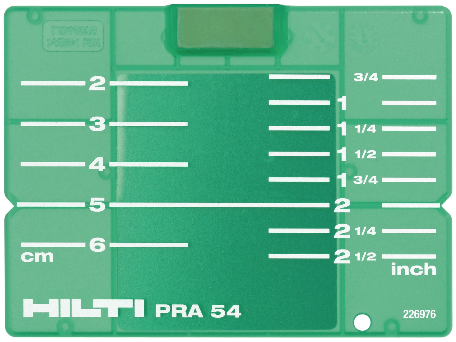 Target plate PRA 54 (CM/IN) - Receivers and target plates - Hilti ...